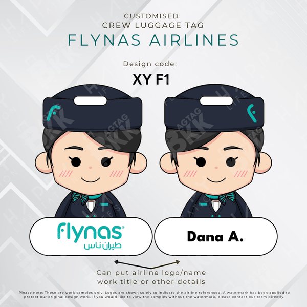 Flynas Airlines Crew Luggage Tag - Personalized | BAGTAGBKK